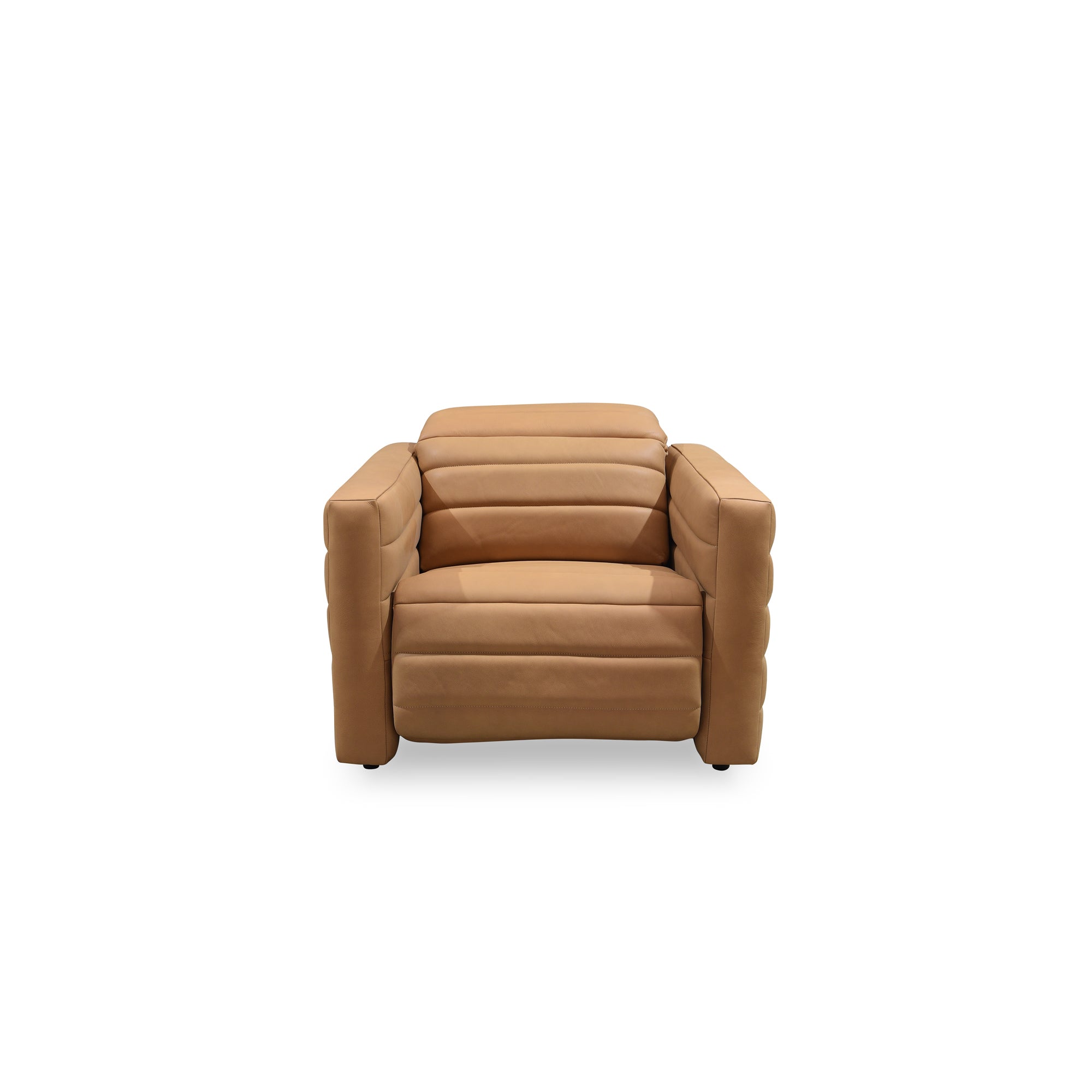 Juno Power Recliner Chair Tan Leather – Classic 2 Modern Furniture Store